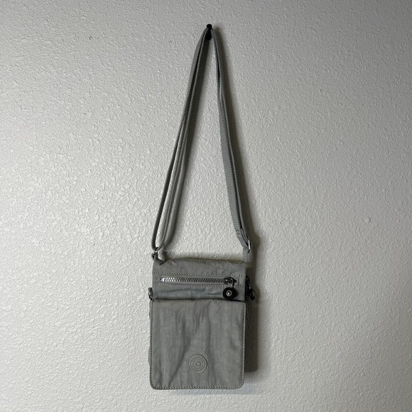 Kipling | Bags | Kipling Gray El Dorado Nylon Small Crossbody Purse Bag ...